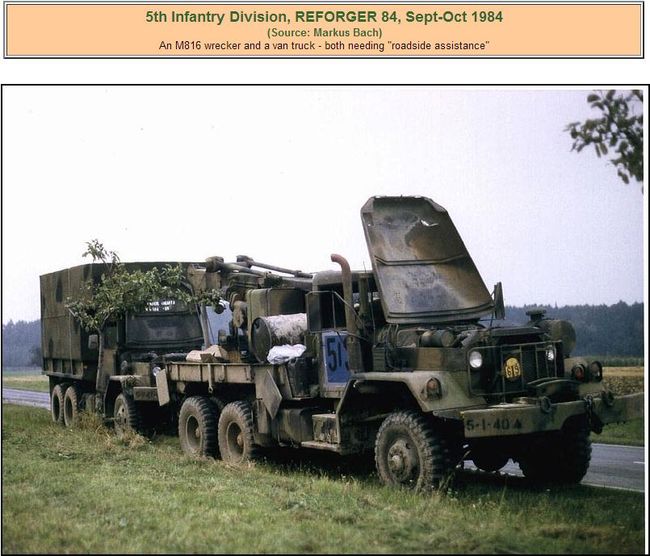 5th Infantry Division, REFORGER 84, Sept-Oct 1984 - The G503 Album