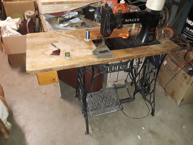 Singer Industrial Sewing Machine for Jeep Canvas - G503 Military ...