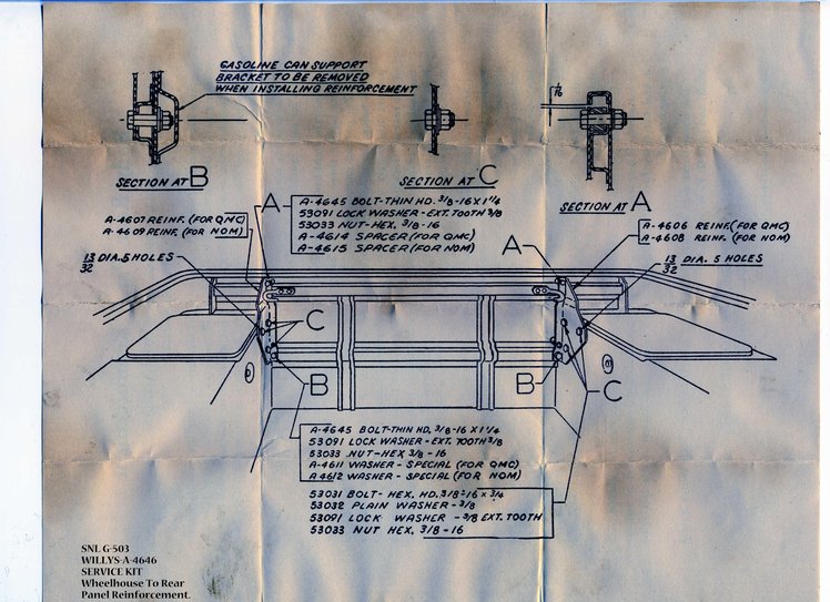 Wheelhouse to rear panel reinforcement - G503 Military Vehicle Message ...