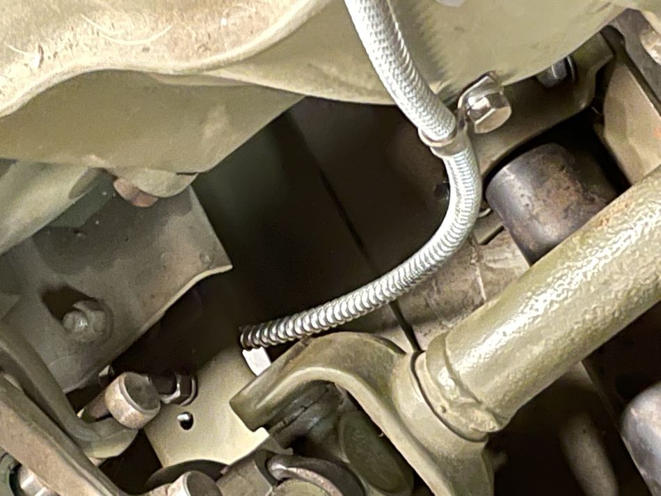 Internal expanding type hand brake cable routing issues - G503 Military ...