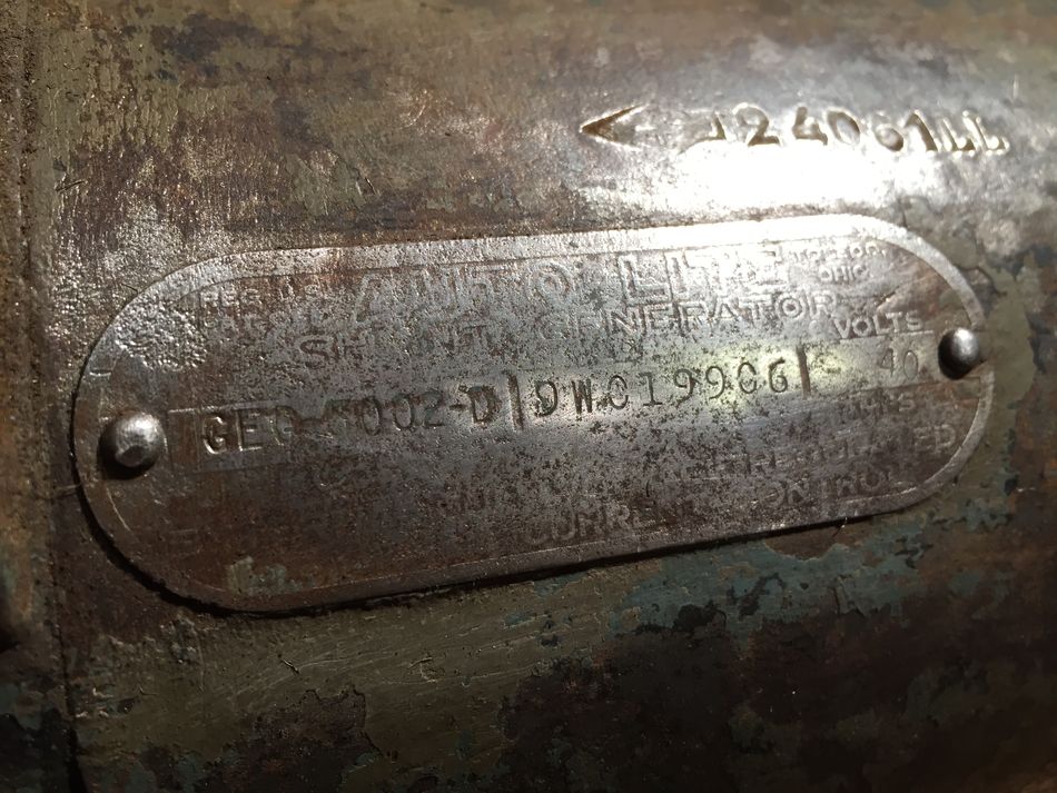 Autolite Generators 5001A and 5002D (again) - G503 Military Vehicle ...