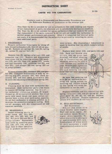 misc. carb info - The CJ2A Page Forums