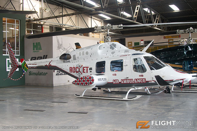 Bell 222 UT ZS-HDI Rand Airport FAGM Rocket Air Ambulance HEMS - The ...